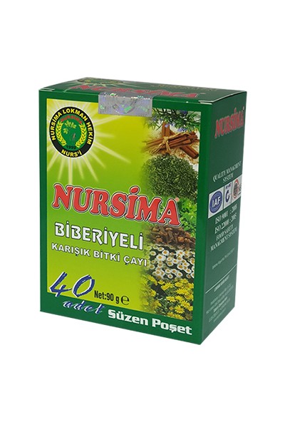 Kumraldede Biberiyeli Karışık Bitki Çayı 40 Adet Süzen Poşet