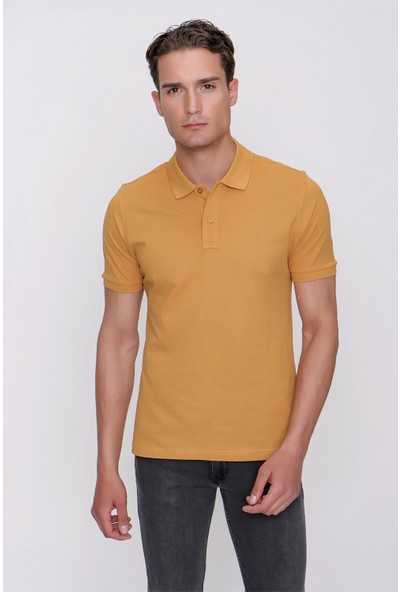Morven Erkek Hardal Sarısı Basic Düz %100 Pamuk Dynamic Fit Rahat Kesim Kısa Kollu Polo Yaka Tişört Morven Erkek Hardal Sarısı Basic Düz %100 Pamuk Dynamic Fit Rahat Kesim Kısa Kollu Polo Yaka Tişört