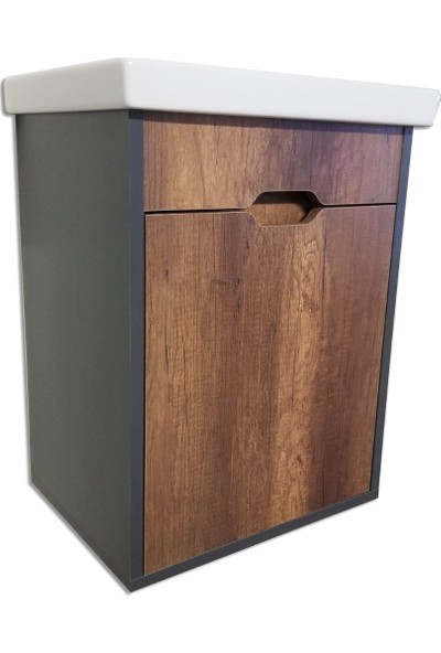 Dimus Banyo Banyo Dolabı Kertikli 50X38 Dimus Banyo Banyo Dolabı Kertikli 50X38