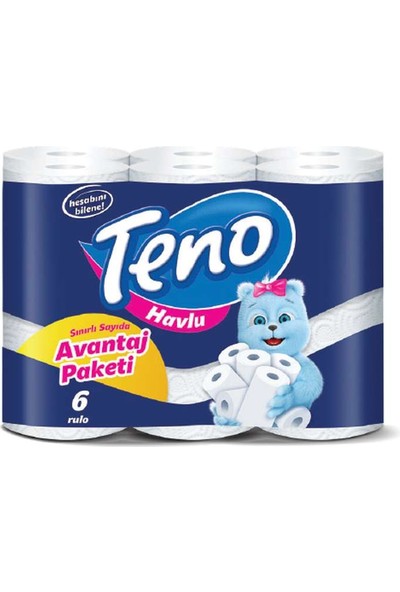 Teno Avantaj Paketi 6 Lı Kağıt Havlu Teno Avantaj Paketi 6 Lı Kağıt Havlu