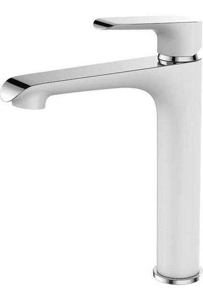 Bien Due Yüksek Tip Lavabo Bataryası Krom Beyaz BL21006405