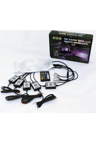 Femex Iç Ambiyans Android Kontrollü Rgb LED 8 Metre Fiber Optik Kablolu Femex Iç Ambiyans Android Kontrollü Rgb LED 8 Metre Fiber Optik Kablolu