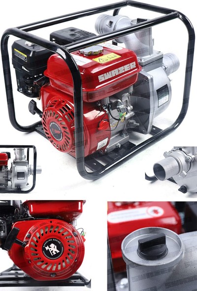 Swazer Yüksek Basınçlı Benzinli Su Motoru 7hp 3inç Swazer Yüksek Basınçlı Benzinli Su Motoru 7hp 3inç