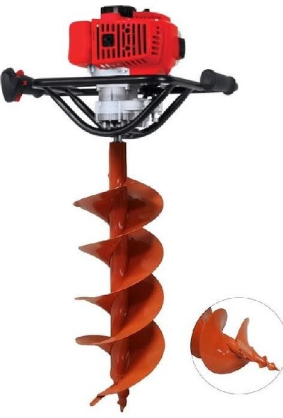 Secho DX5500 Toprak Burgu Makinası Çift Helezonlu 250 mm