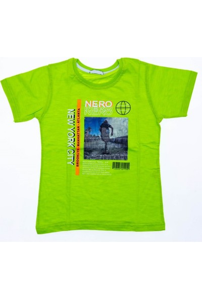 Tanem Erkek Çocuk Nero Yazı Desenli Şekil Değiştiren Tişört