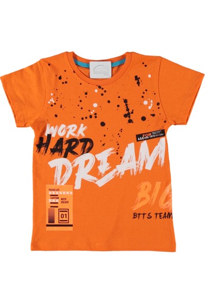 Bittoş Kids Erkek Çocuk Dream Yazı Desenli Tişört