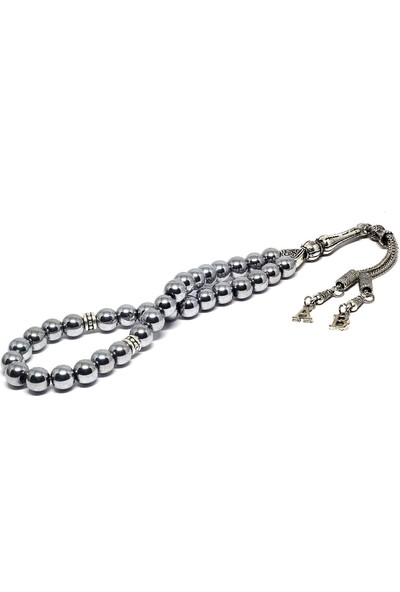 Bakcenter Gümüş Renk Hematit Tesbih Kişiye Özel Harfli Püsküllü Tesbih Bakcenter Gümüş Renk Hematit Tesbih Kişiye Özel Harfli Püsküllü Tesbih