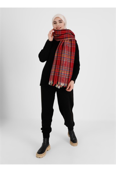 Tavin Püsküllü Panço - Bordo - Tavin