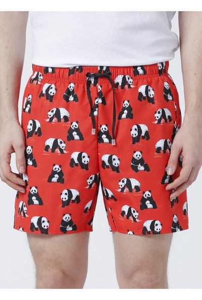 National Geographic Ng311 Bağlamalı Standart Kalıp Desenli Kırmızı Erkek Şort Mayo National Geographic Ng311 Bağlamalı Standart Kalıp Desenli Kırmızı Erkek Şort Mayo