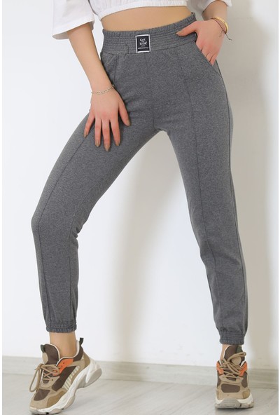 Beli Lastikli Eşofman Altı Füme - 330196.1608.