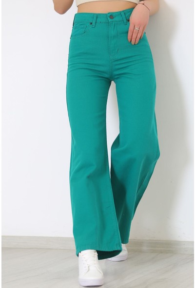 Salaş Kot Pantolon Yeşil - 6803.1184. Salaş Kot Pantolon Yeşil - 6803.1184.