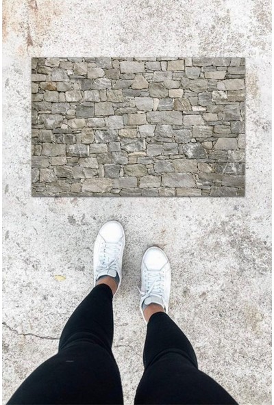 Berlin Shop Dijital Baskı Gri Taş Duvar Desen Kapı Önü Paspası K-1063 Berlin Shop Dijital Baskı Gri Taş Duvar Desen Kapı Önü Paspası K-1063