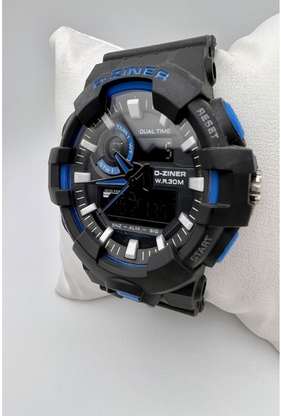 Alarmlı Işıklı Takvimli Kronometreli Spor Siyah Erkek Kol Saati G65234