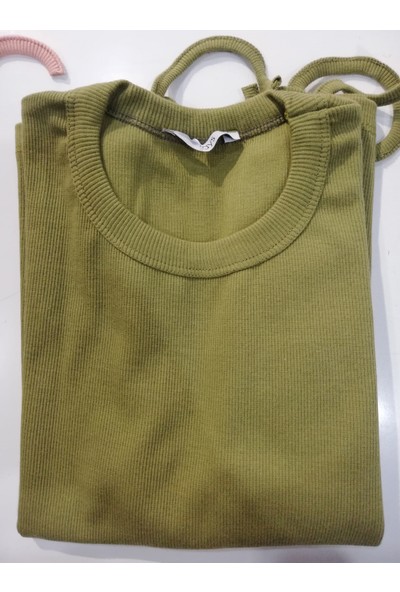 Büzgülü Sıfır Yaka Crop Bluz