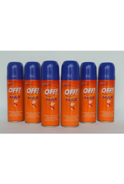 Off 6 Adet Off Max Sivrisinek ve Kene Kovucu Sprey 100 Ml.