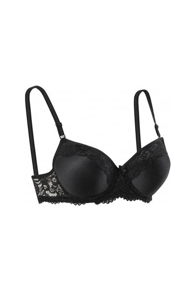 Ebru Sütyen Destekli Yarı Dantelli Dolgulu