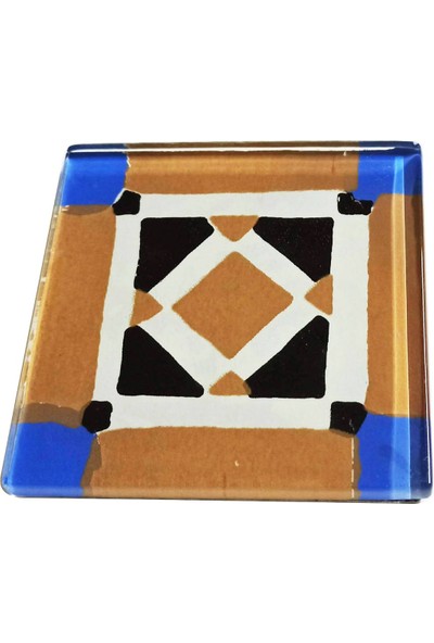 Bubigo 4'lü Set Desenli Cam Bardak Altlığı Bubigo 4'lü Set Desenli Cam Bardak Altlığı