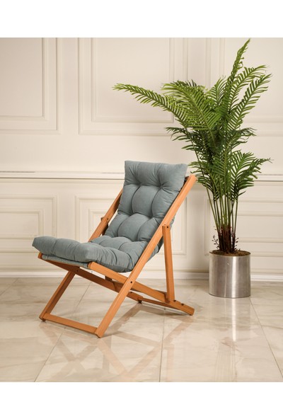 Cms Sandalye Ahşap Katlanır Minderli Eco Şezlong Cms Sandalye Ahşap Katlanır Minderli Eco Şezlong