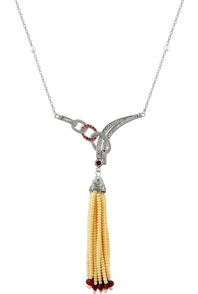 Kutaydan Gümüş Inci & Zirkon Taşlı Set