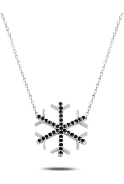 Kutaydan Gümüş Kar Tanesi Kolye