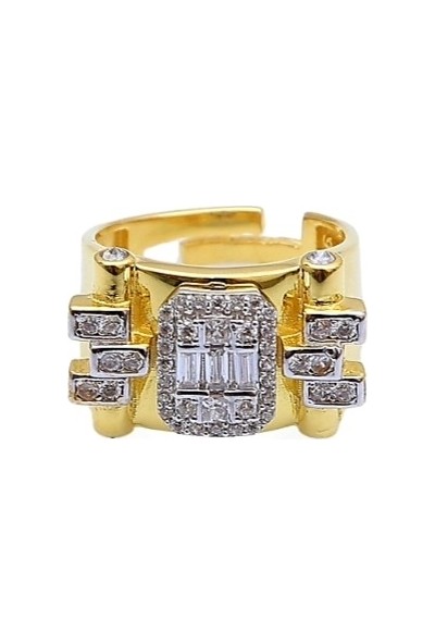 Mooije Silver Flashy Taşlı Ayarlanabilir Yüzük Mooije Silver Flashy Taşlı Ayarlanabilir Yüzük