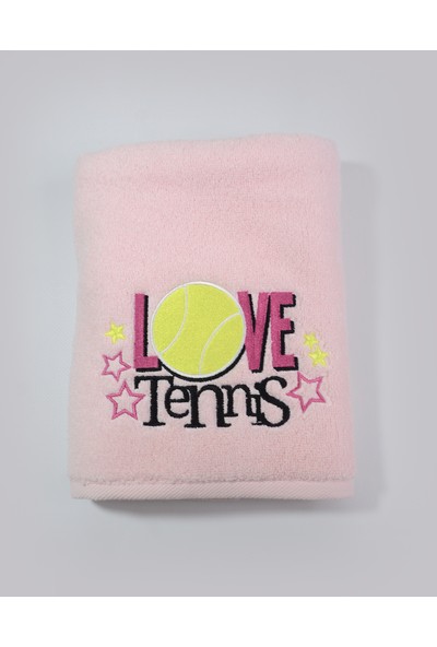 Smach & Slice Tenis Temalı Nakışlı Çocuk Spor Havlusu 50*70 Açık Pembe Smach & Slice Tenis Temalı Nakışlı Çocuk Spor Havlusu 50*70 Açık Pembe