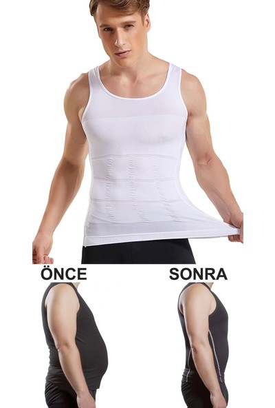 Young&Fit Erkek Korse Atlet Beyaz Bel Korsesi Toparlayıcı 2 Beden Inceltici Korse Atlet Young&Fit Erkek Korse Atlet Beyaz Bel Korsesi Toparlayıcı 2 Beden Inceltici Korse Atlet