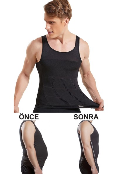 Young&Fit Erkek Korse Atlet Siyah Bel Korsesi Toparlayıcı 2 Beden Inceltici Korse Atlet Young&Fit Erkek Korse Atlet Siyah Bel Korsesi Toparlayıcı 2 Beden Inceltici Korse Atlet