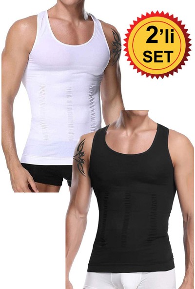 Young&Fit Erkek Korse Atlet Bel Korsesi Toparlayıcı 2 Li Set Inceltici Korse Atlet Young&Fit Erkek Korse Atlet Bel Korsesi Toparlayıcı 2 Li Set Inceltici Korse Atlet