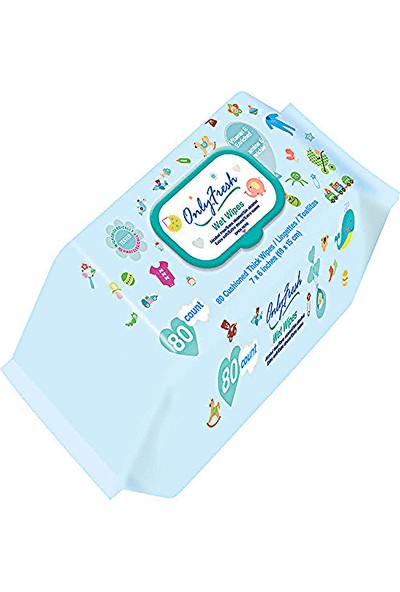 Only Fresh 18X15 cm Ebat 80 Yaprak Islak Mendil