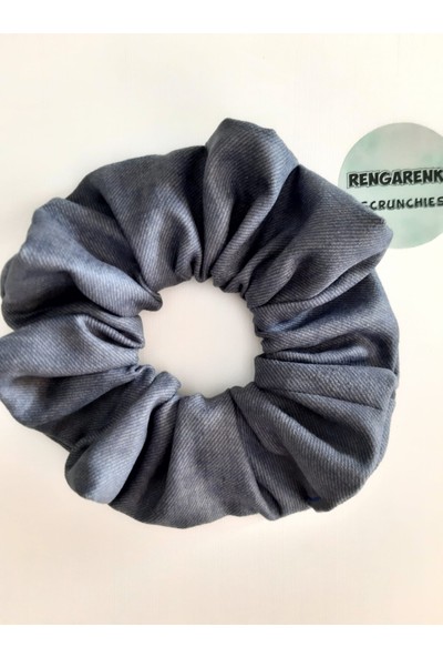 Rengarenk Kot Yumuşak Dokulu Orta Boy Kadın Scrunchie Toka Rengarenk Kot Yumuşak Dokulu Orta Boy Kadın Scrunchie Toka