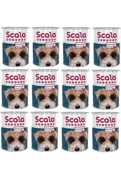 Kırmızı Etli Yetişkin Köpek Maması Konservesi 20 Adet 400 gr