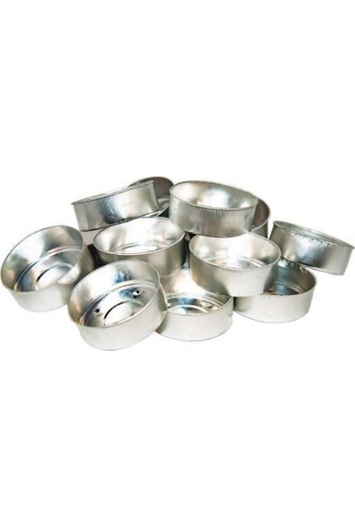 Petekoğlu (50 Adet) Boş Alüminyum Tealight Kabı Standart Boy