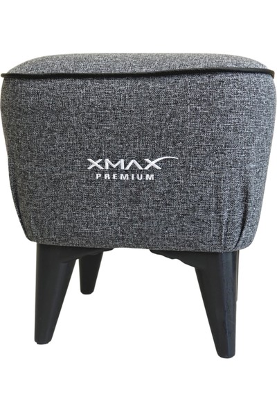 Oyuncu Koltuğu Ayak Uzatma Alçaltılabilir Yükseltilebilir 10 cm Kalın Süngerli Keten Kumaş Puf