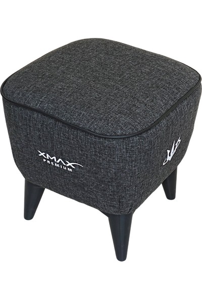 Oyuncu Koltuğu Ayak Uzatma Alçaltılabilir Yükseltilebilir 10 cm Kalın Süngerli Keten Kumaş Puf