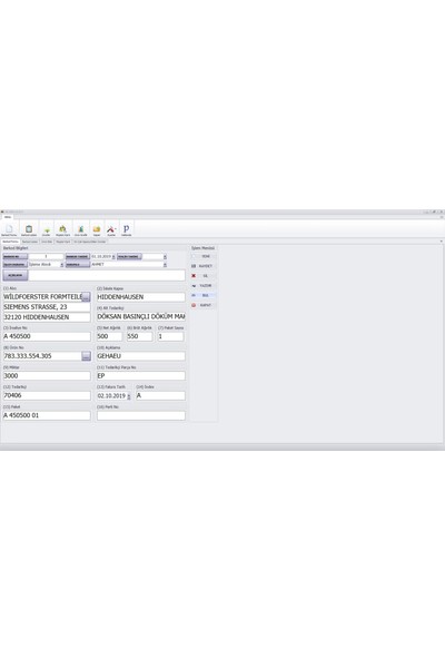 Pazar Timi Vda Barkod Formu Programı