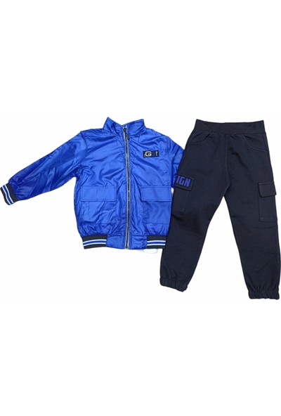 Erkek Çocuk Yağmurluklu Üçlü Takım
