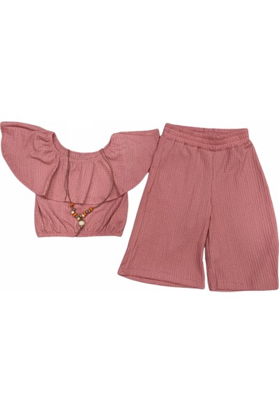 Kız Çocuk Volanlı Kaprili Takım