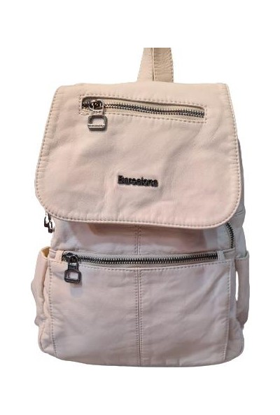 Barcelona BRC1675-0003 Bej Kadın Sırt Çantası