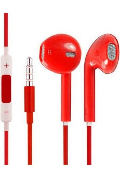 Eiroo Color Mikrofonlu Kırmızı Kulakiçi Kulaklık