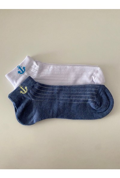 Akal Pamuklu Basic Unisex Patik Çorap 2'li Akal Pamuklu Basic Unisex Patik Çorap 2'li
