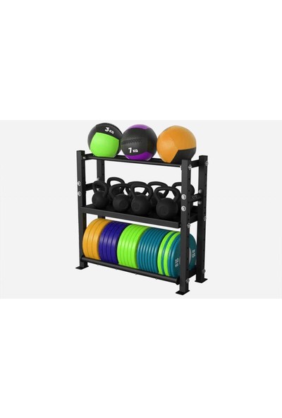 3 Katlı Sağlık Topu Kettlebell Flanş Plaka Depolama Standı 3 Katlı Sağlık Topu Kettlebell Flanş Plaka Depolama Standı
