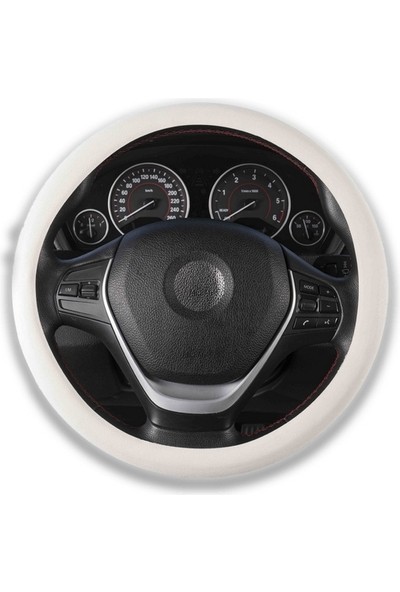 Perflex Direksiyon Kilifi Silikon Leat Beyaz Perflex Direksiyon Kilifi Silikon Leat Beyaz