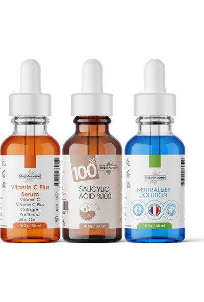 Sivilce Izleri ve Sivilce Çukurları Için Peeling Set 3'lü Set