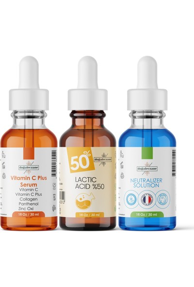 Doğal Eczane Hassas Ciltler Için Dövme Silme Peeling Seti 3'lü Set