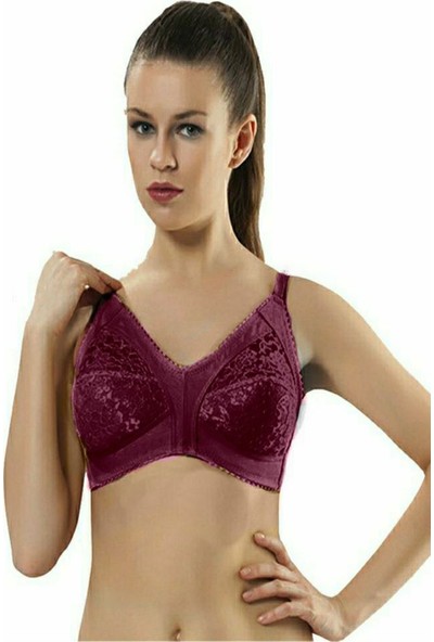 Sistina 503BRD Dantelli Toparlayıcı Sütyen Bordo Renk 95 Beden