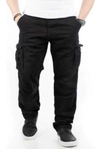 Fourtyfour Erkek Slim Fit Körüklü Cep Kargo Pantolon 1008 - Siyah - 31 Fourtyfour Erkek Slim Fit Körüklü Cep Kargo Pantolon 1008 - Siyah - 31