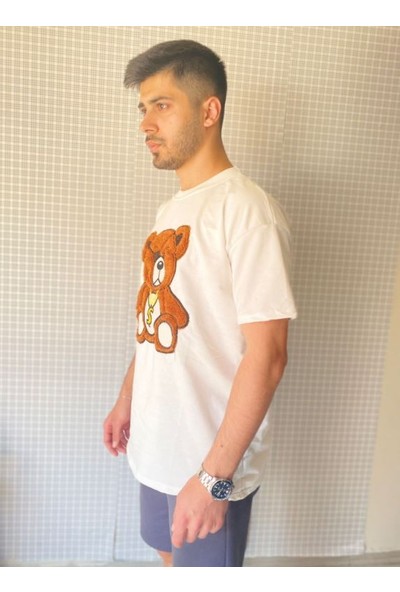 FourtyFour Korsan Ayıcık Işlemeli Unisex T-Shirt