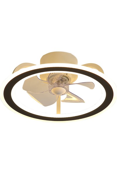 Xinh 48 cm Yatak Odası Fan Işık, 220 V LED36W Stepless Karartma Oturma Odası Işık, Oda Çalışması, Çocuk Odası Işık, Ev Işık, Siyah (Yurt Dışından)