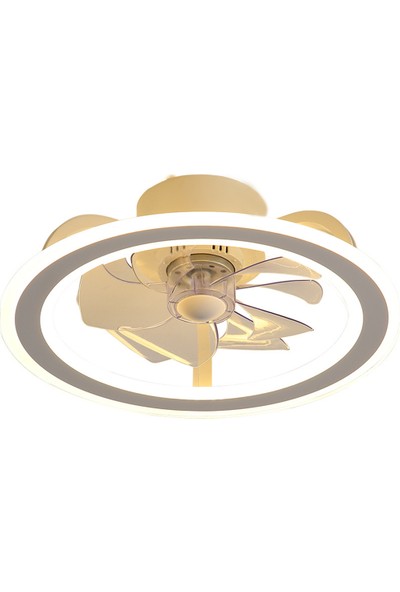 Xinh 48 cm Yatak Odası Fan Işık, 220 V LED36W Stepless Karartma Oturma Odası Işık, Oda Çalışması, Çocuk Odası Işık, Ev Işık, Beyaz (Yurt Dışından)